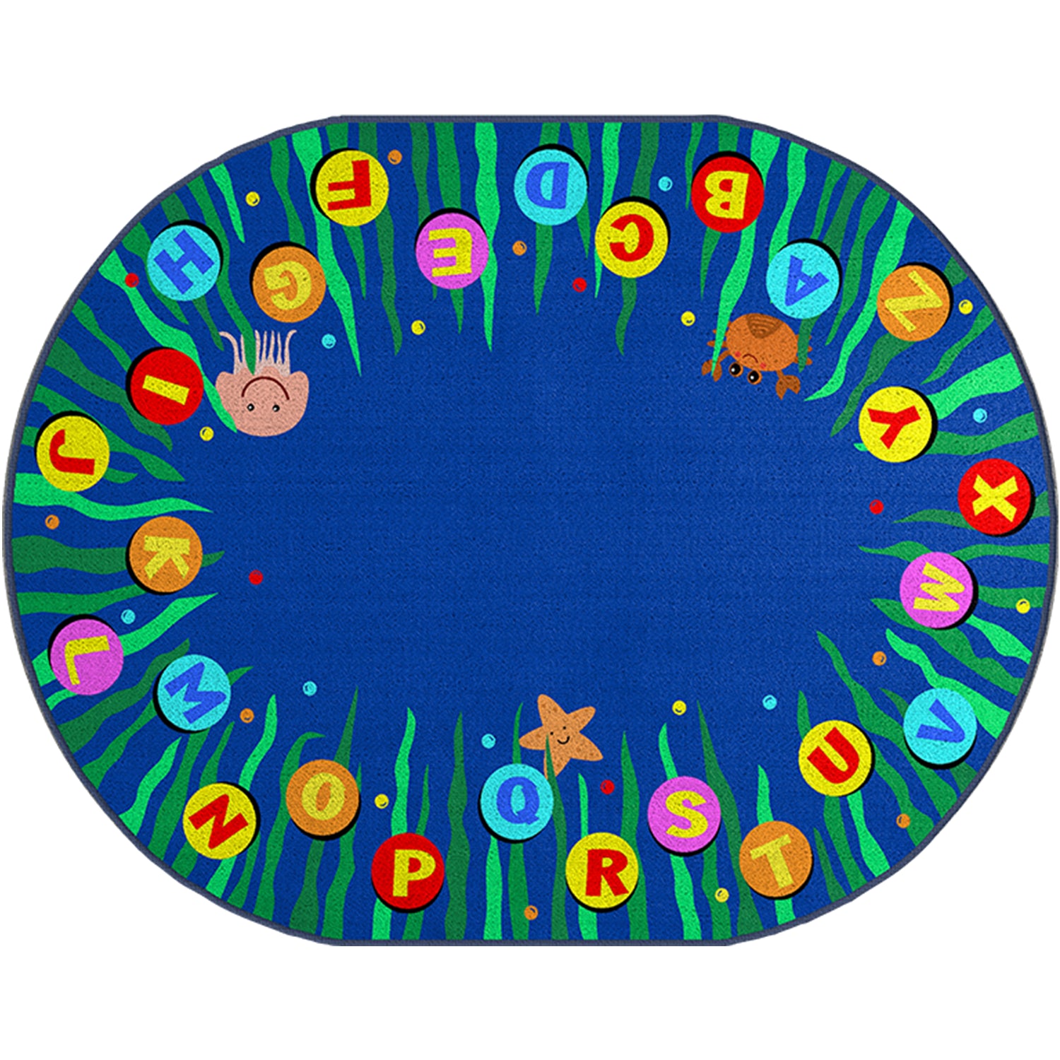 Alphabet Classroom Rug–Ocean Theme Educational Carpet | Booooom Jackson